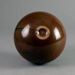 Gerald Weigel, own studio, Germany, Stoneware vase with tenmoku glaze ...
