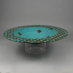 Judith Trim, own studio, UK large porcelain bowl with lucite stand ...