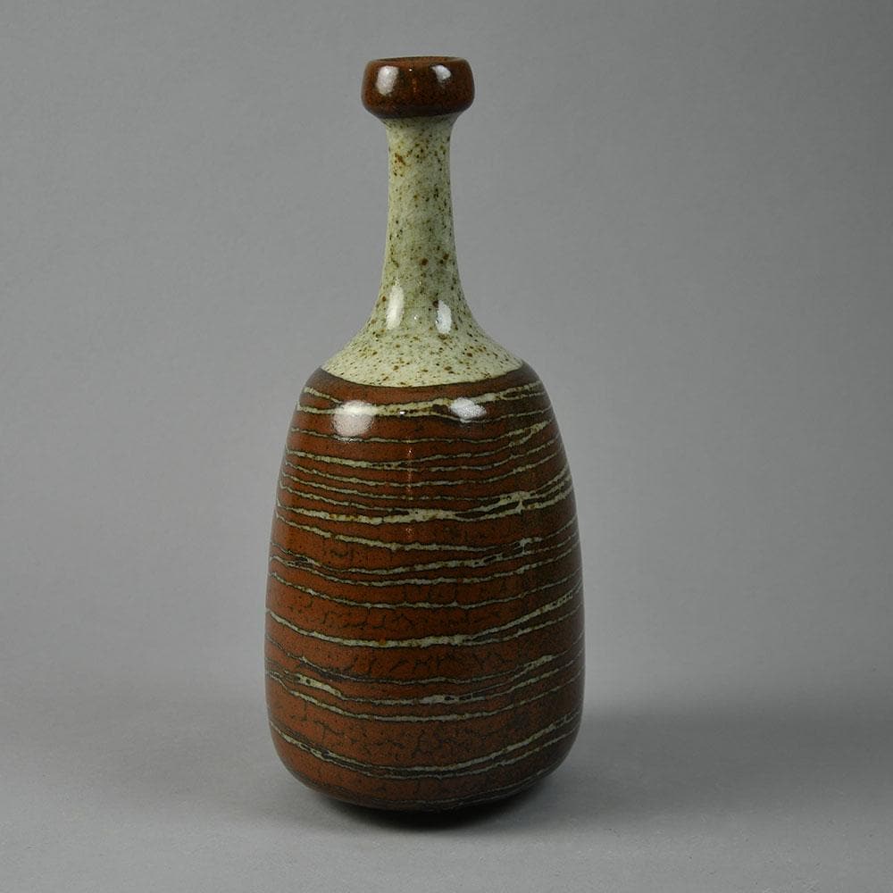 Karl Scheid, Germany, large bottle vase with glossy glaze G9091 - Freeforms